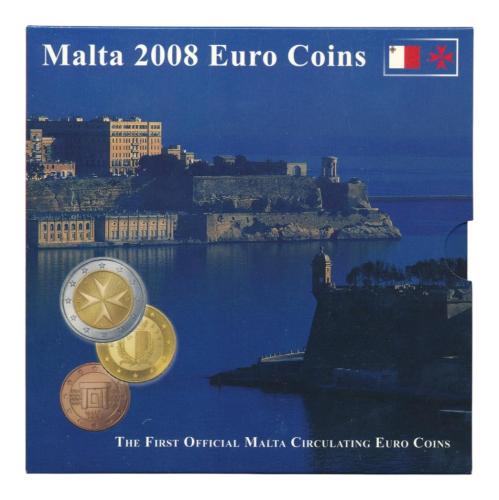 Malta Euromuntenset 2008 BU - De eerste Euro-munten van Malta